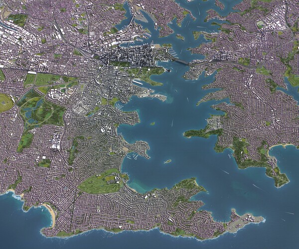 ArtStation - Sydney - 3D city model | Resources