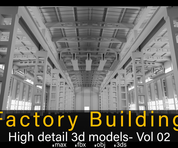 ArtStation - Factory Building- Vol 02- High detail 3d models | Resources