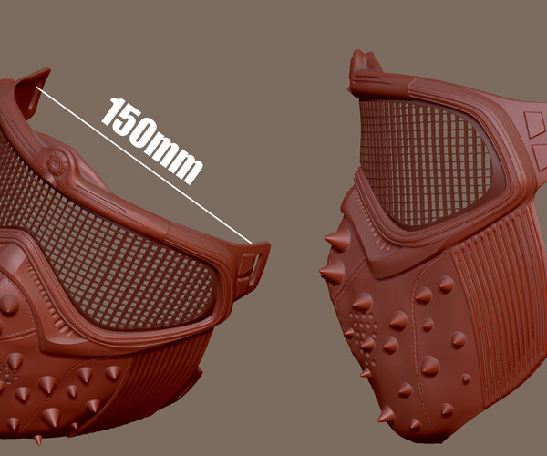 ArtStation - WRENCH FROM WATCHDOGS 3D PRINT MASK STL+ZTL+FBX | Resources