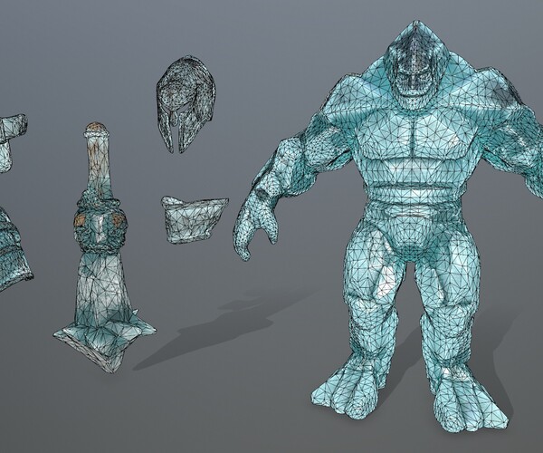 ArtStation - ice monster | Game Assets