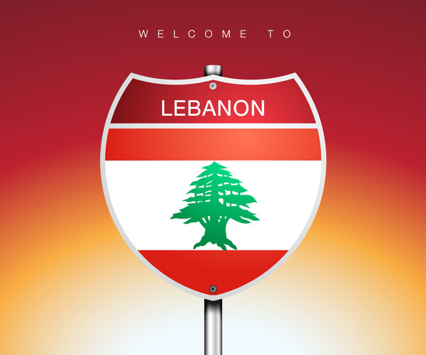 ArtStation - 27 ICON The City Label & Map of LEBANON In American Signs ...
