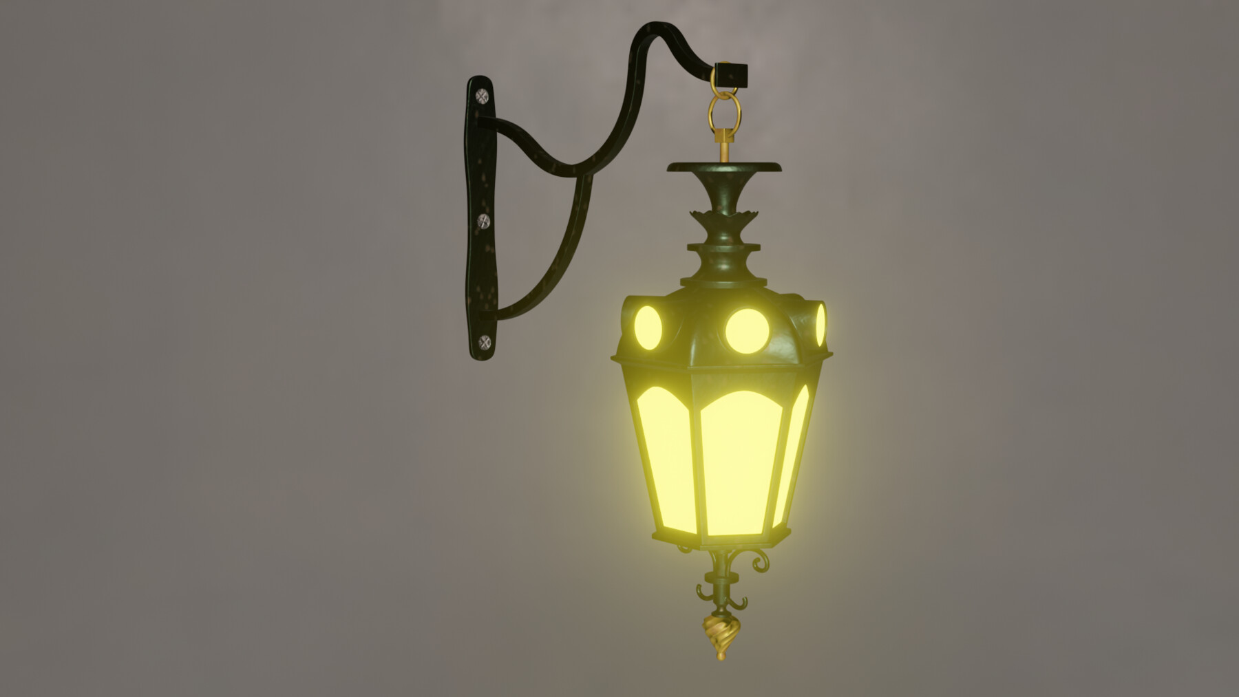 ArtStation - Hanging Street Lamp | Game Assets