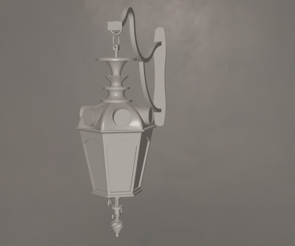 ArtStation - Hanging Street Lamp | Game Assets