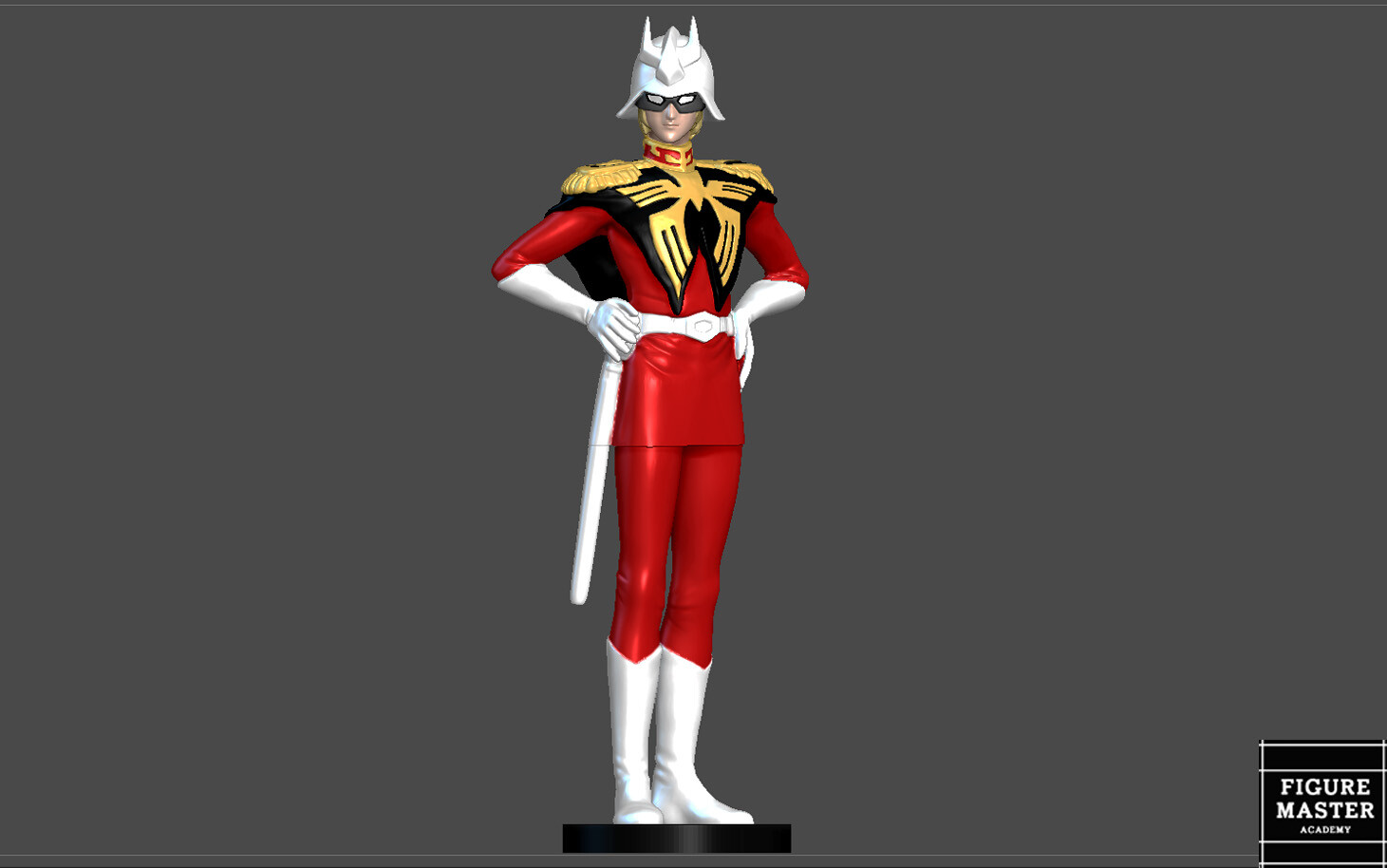 ArtStation - CHAR AZNABLE ZAKU ZEON GUNDAM PILOT GUNPLA ANIME 3D PRINT ...