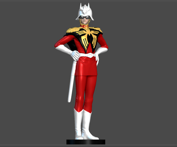 ArtStation - CHAR AZNABLE ZAKU ZEON GUNDAM PILOT GUNPLA ANIME 3D PRINT ...