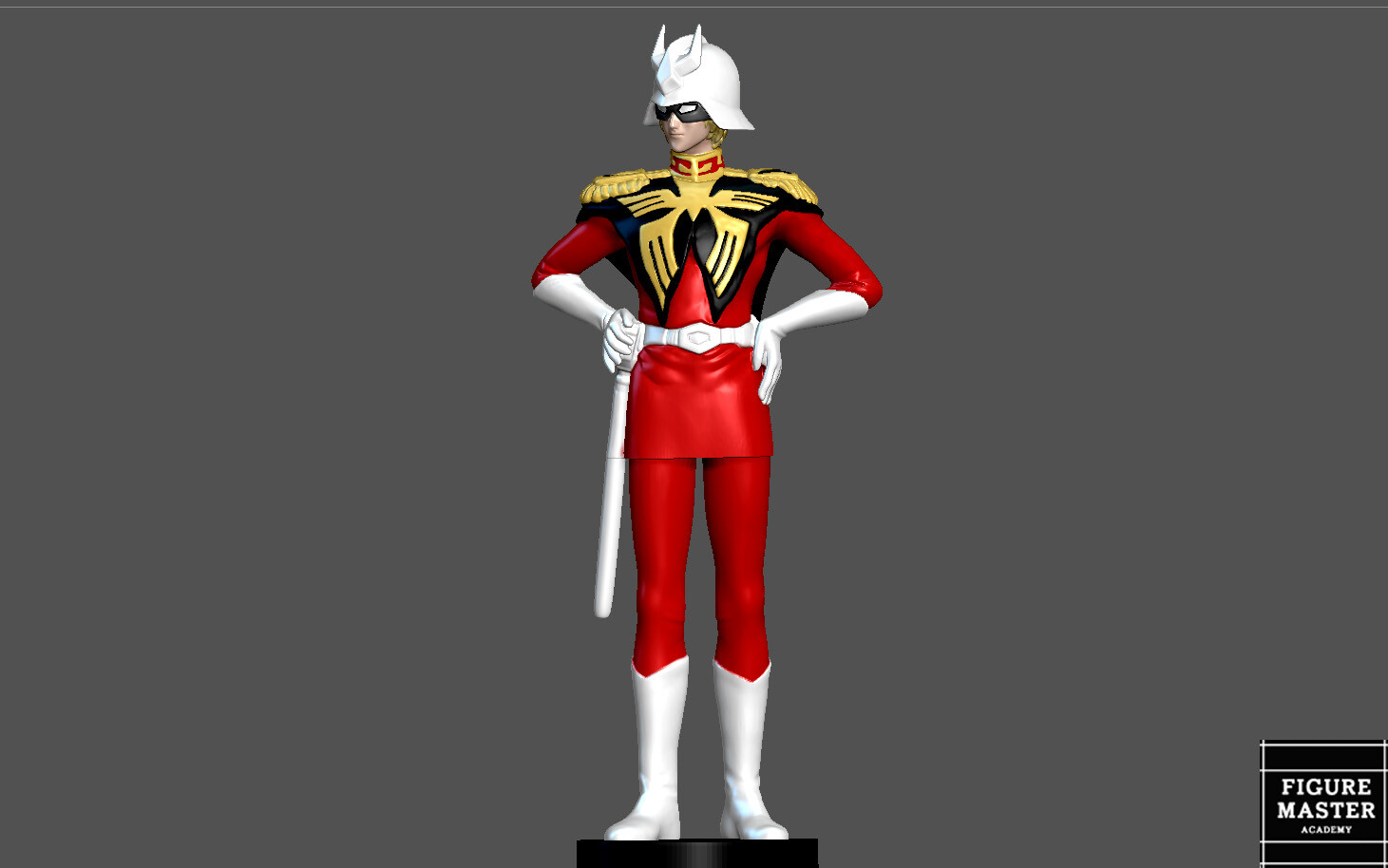 ArtStation - CHAR AZNABLE ZAKU ZEON GUNDAM PILOT GUNPLA ANIME 3D PRINT ...