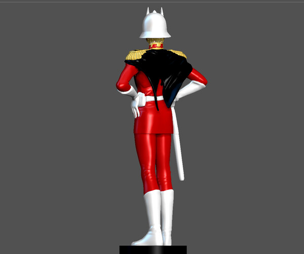 ArtStation - CHAR AZNABLE ZAKU ZEON GUNDAM PILOT GUNPLA ANIME 3D PRINT ...