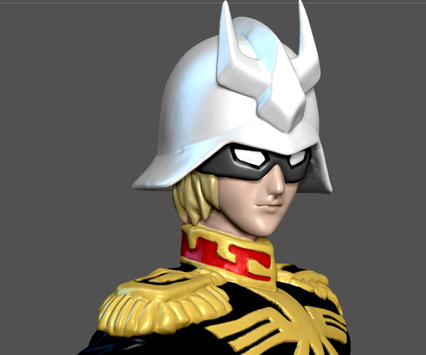 ArtStation - CHAR AZNABLE ZAKU ZEON GUNDAM PILOT GUNPLA ANIME 3D PRINT ...