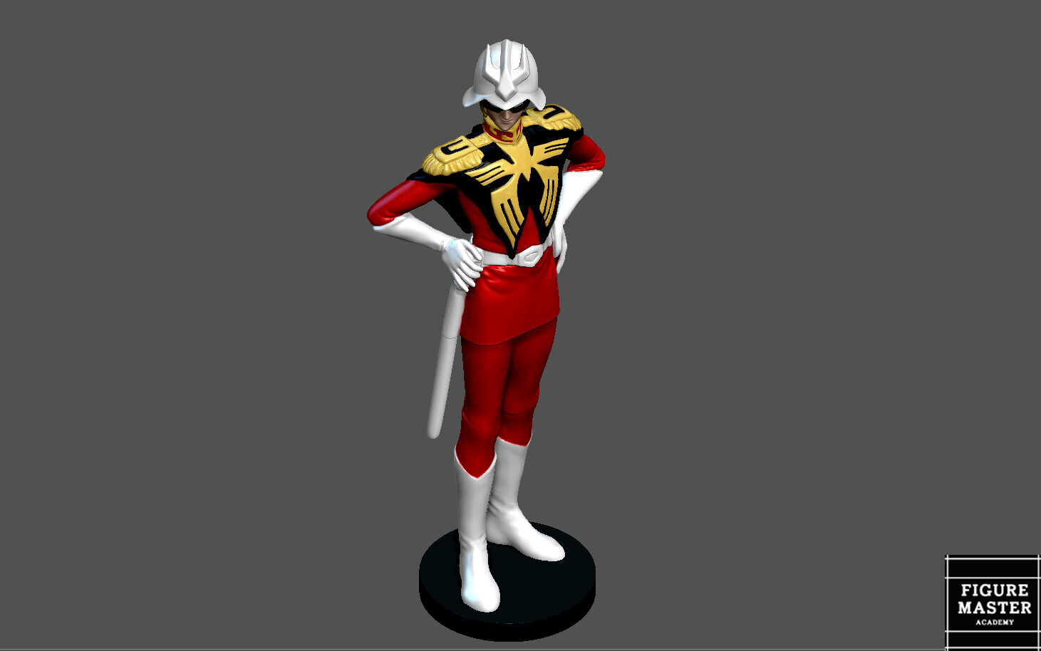 ArtStation - CHAR AZNABLE ZAKU ZEON GUNDAM PILOT GUNPLA ANIME 3D PRINT ...