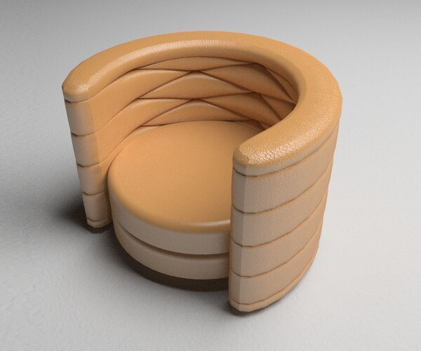 ArtStation - Round Armchair | Resources