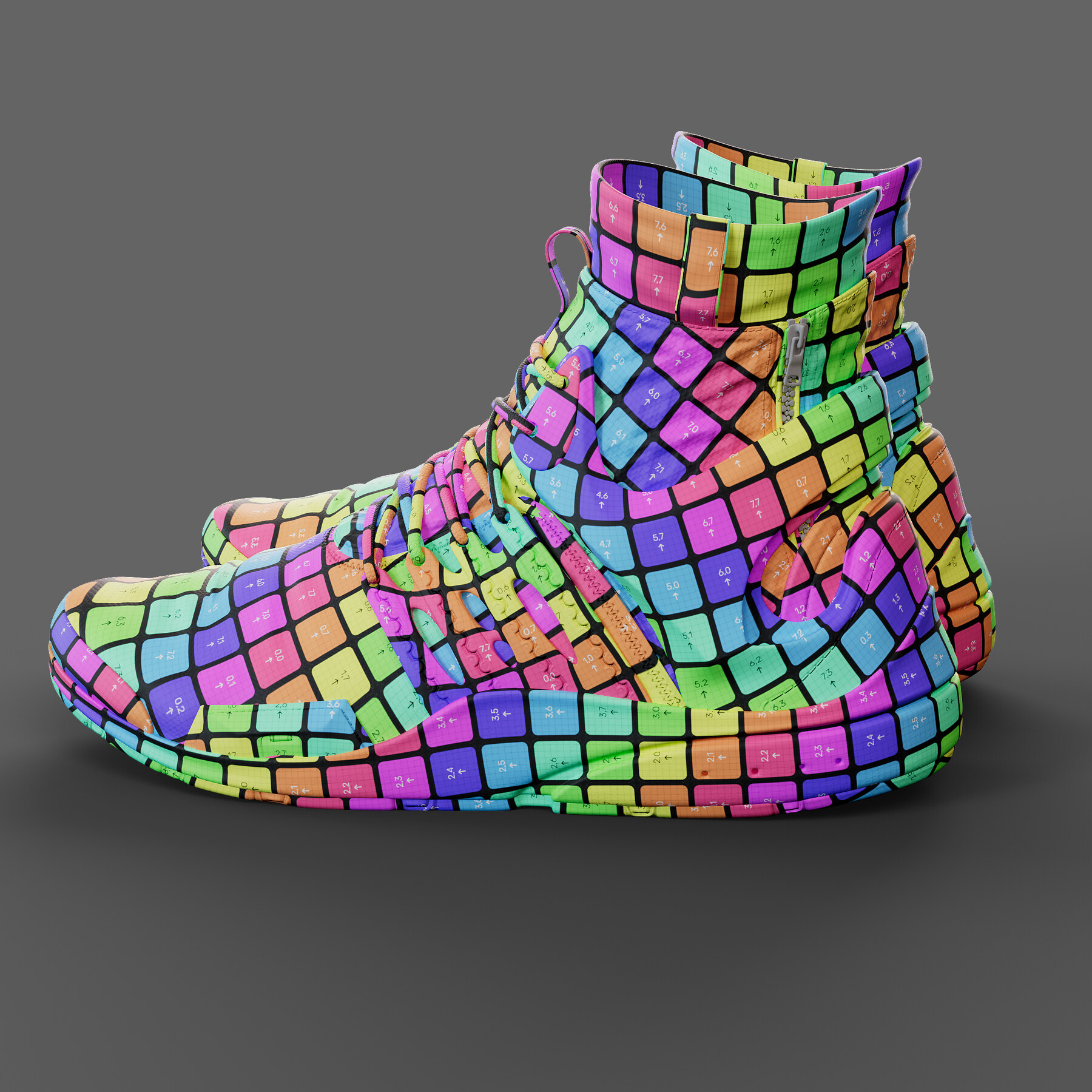 ArtStation - Realistic Cyberpunk Sport Shoes | Resources