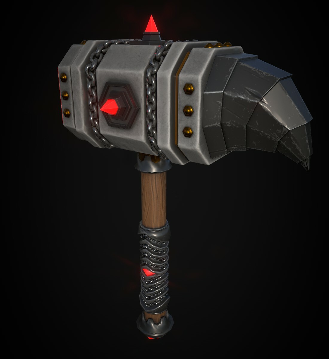 ArtStation - Video Game Low Poly Hammer | Game Assets