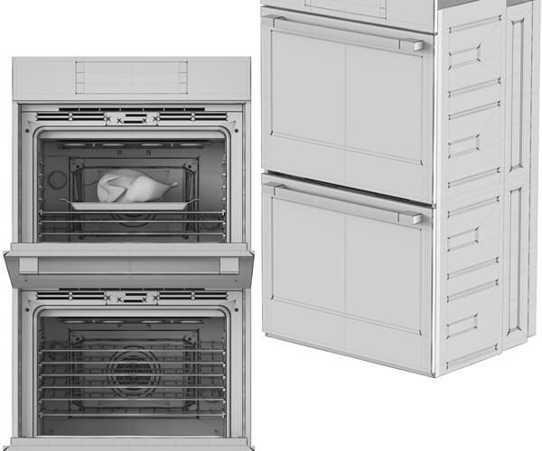 ArtStation - Bosch 800 Series Double Wall Oven 30'' (HBL8651UC) | Resources