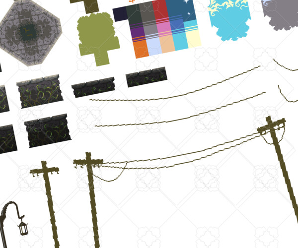 ArtStation - Town Street Assets | Game Assets