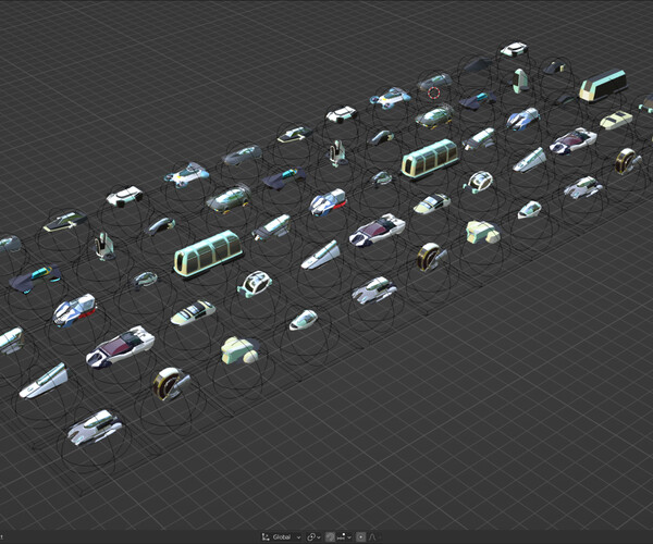 ArtStation - 20 Stylized Flying Cars Base Models | Resources