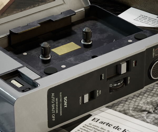 ArtStation - Walkman Sony TC-55 VR | Game Assets