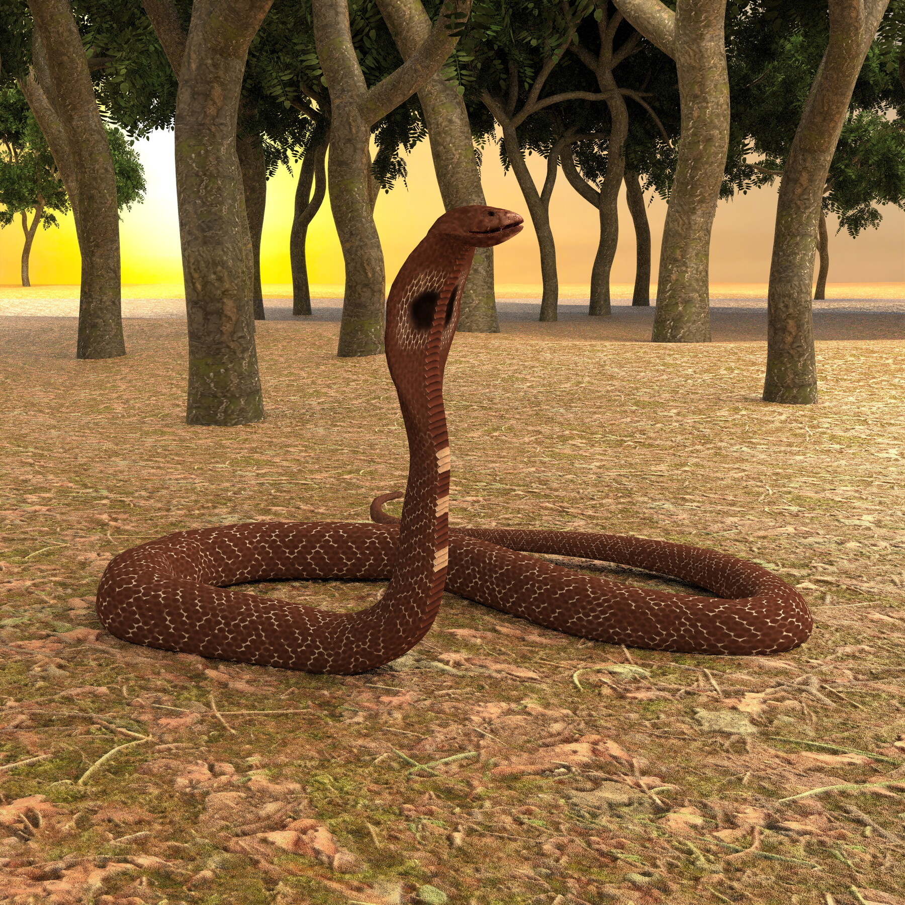 ArtStation - Spectacled Cobra 4K | Resources