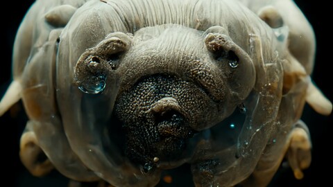 ArtStation - tiny creature under the microscope like a slug | Artworks