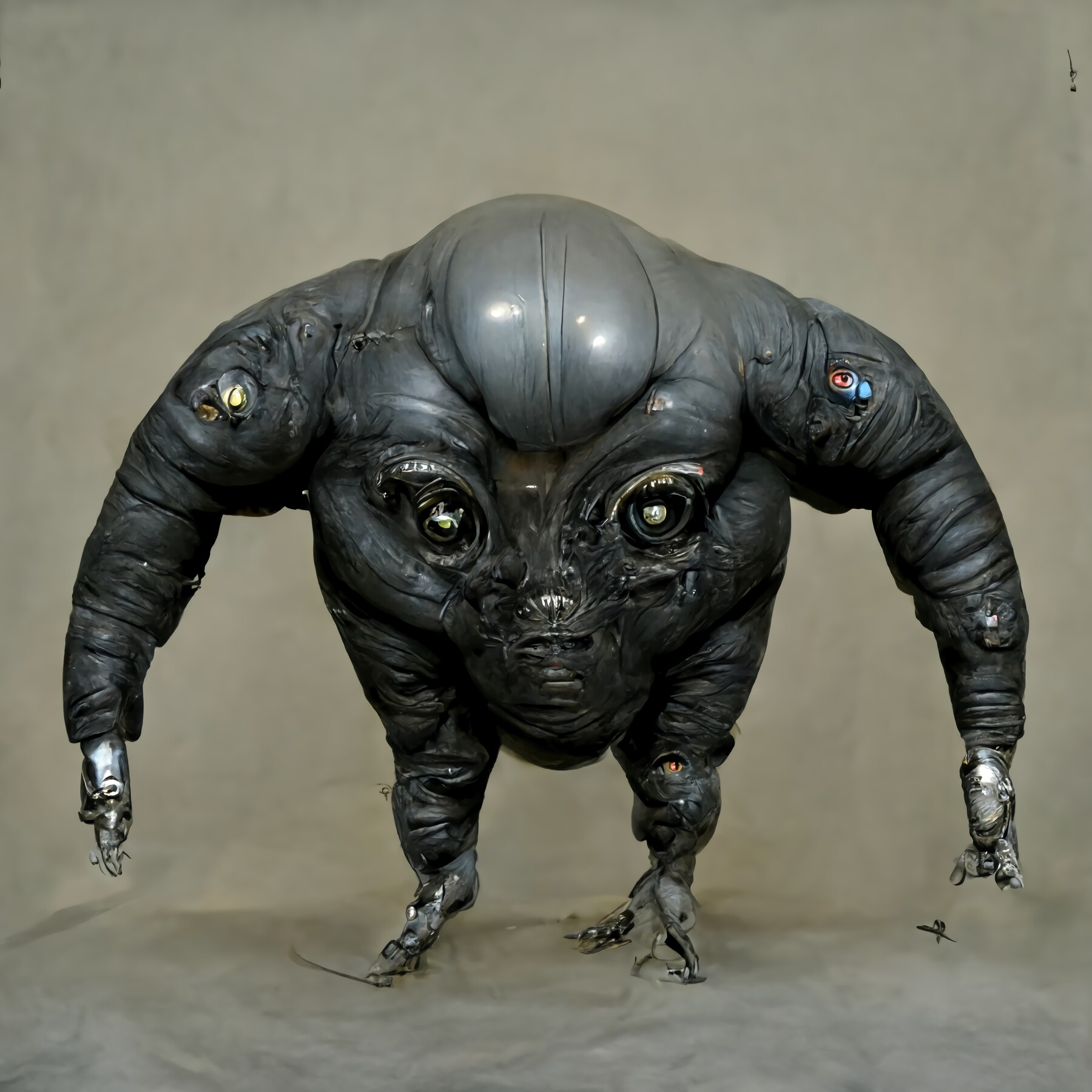 ArtStation - Wide grey creature in a spacesuit | Artworks