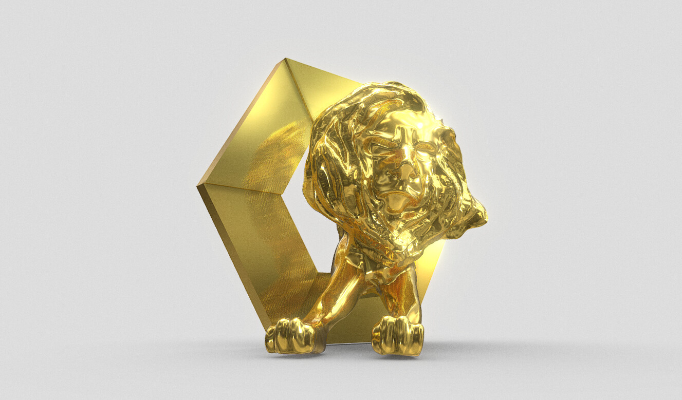 ArtStation - Cannes Lion Trophy Hexagon | Resources