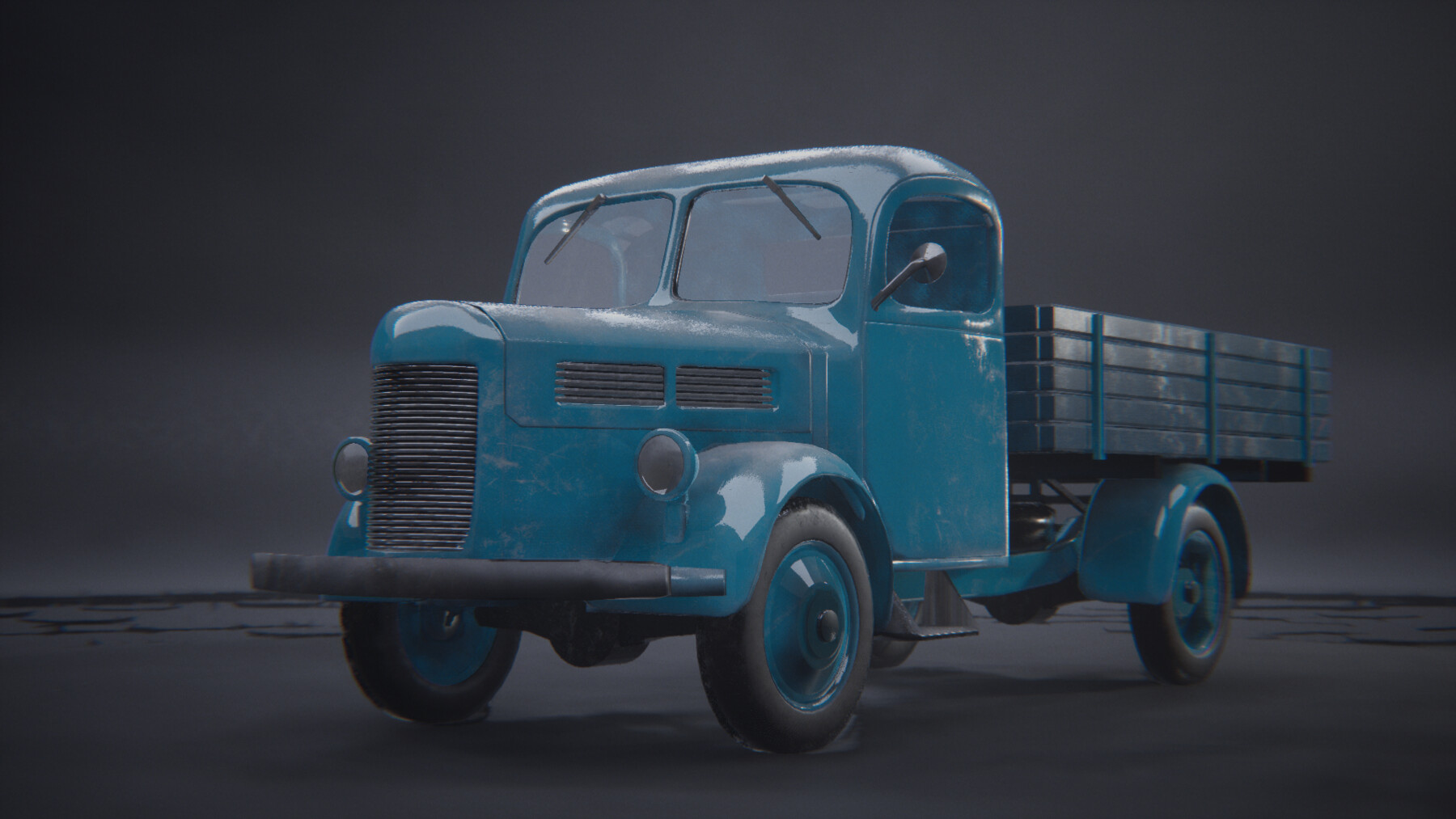 ArtStation - Old truck , 3d model | Game Assets