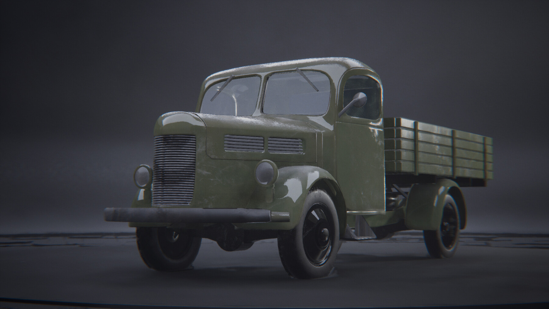 ArtStation - Old truck , 3d model | Game Assets