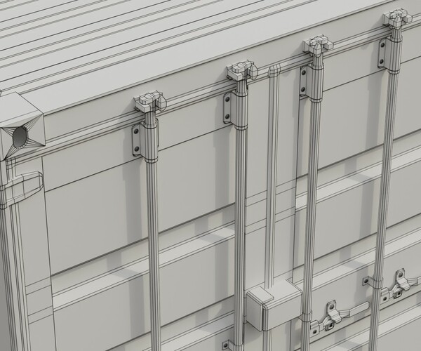 ArtStation - Cargo Container 5B | Game Assets