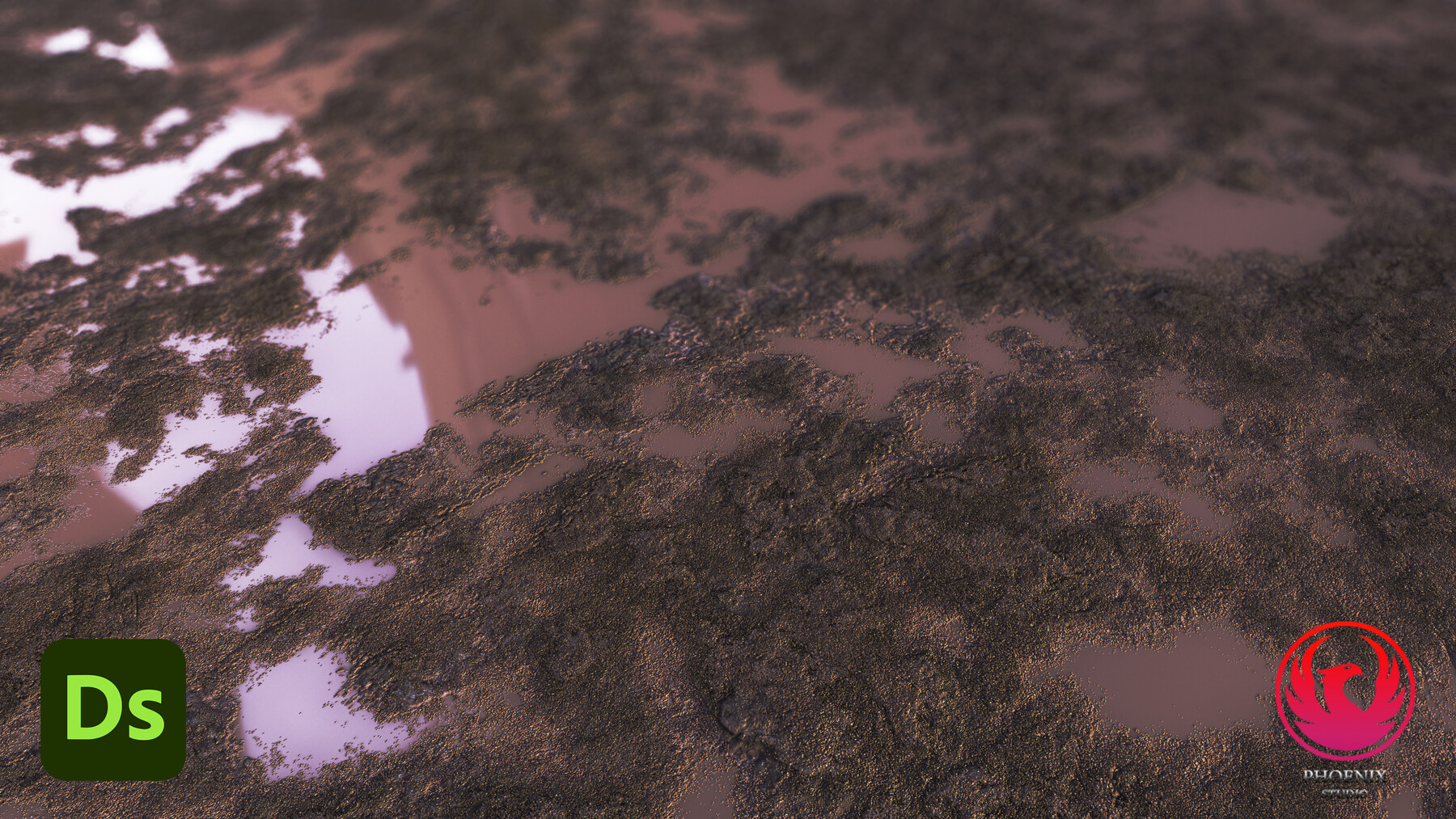 ArtStation - Wet mud ground | Game Assets