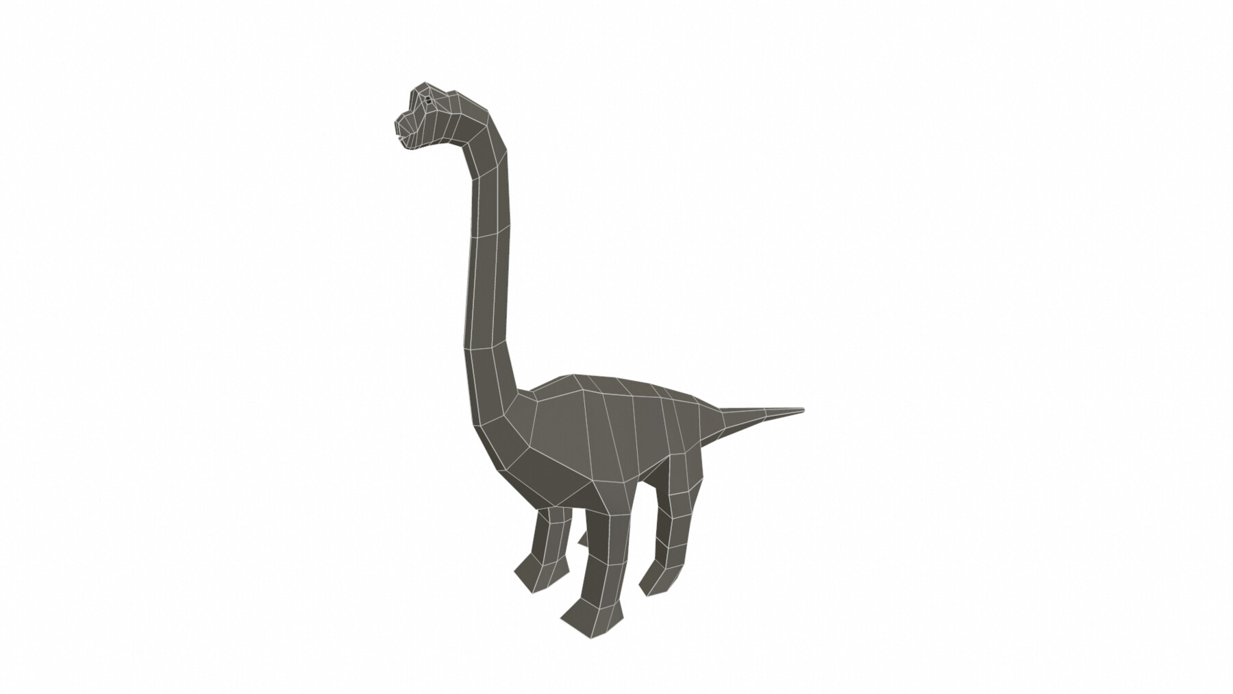ArtStation - Dinosaur Brachiosaurus Cartoon | Game Assets