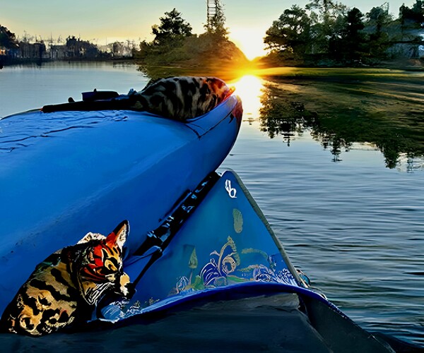 ArtStation - Bengal Kitty on a Kayak | Artworks