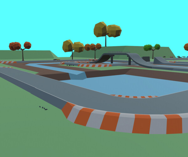 ArtStation - Race Track Cartoon | Game Assets