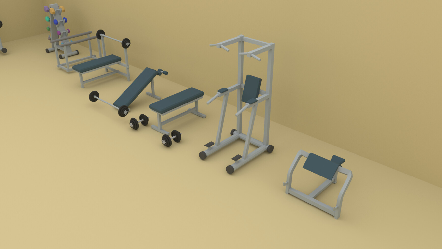 ArtStation - Fitness Gym Pack | Game Assets