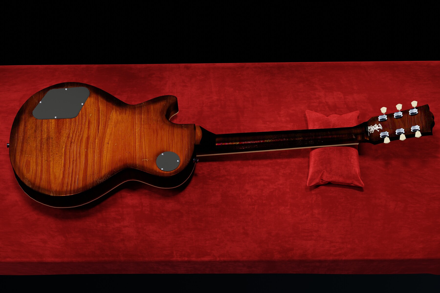 ArtStation - GIBSON Slash Les Paul November Burst - 3D Model | Resources