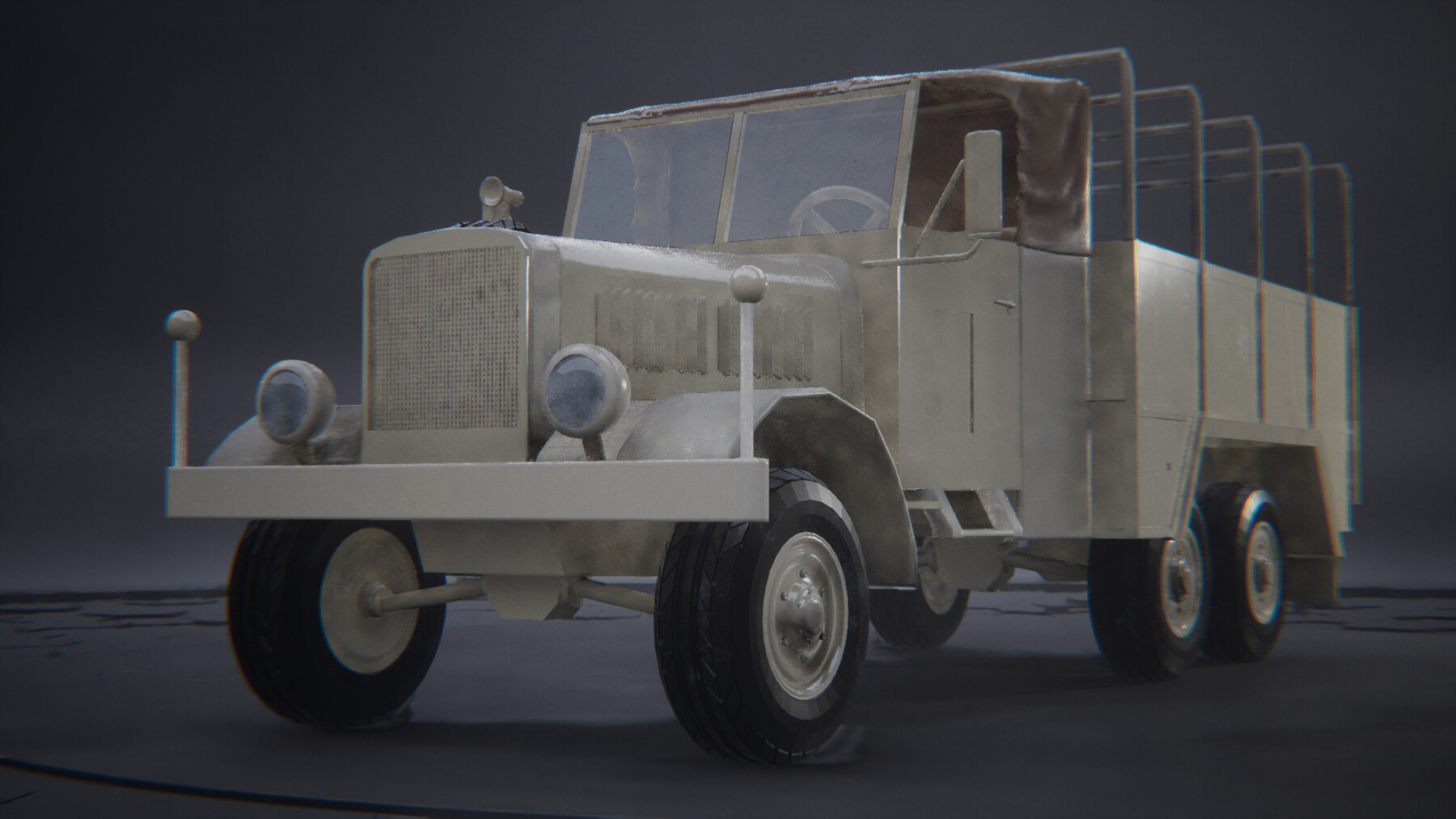 ArtStation - German ww2 truck - Einheitsdiesel | Game Assets