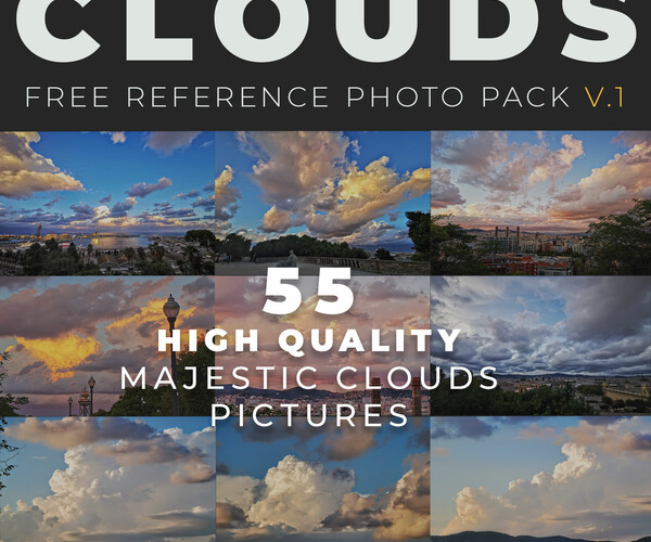ArtStation - Clouds V1 - 55 High quality majestic clouds reference pack | Resources