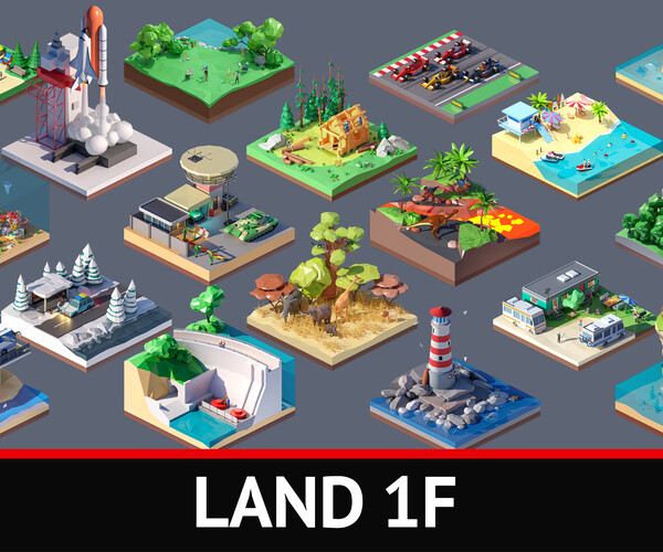 ArtStation - Land 1F | Game Assets