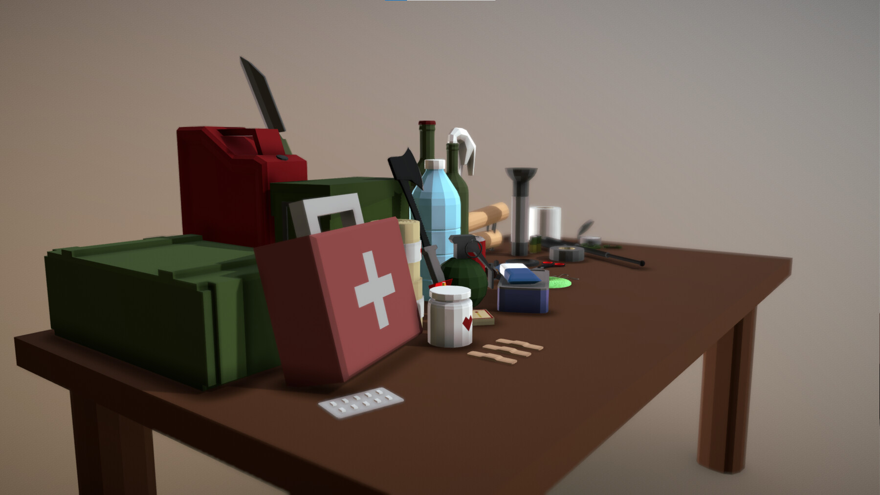 ArtStation - Low-poly Survival Pack | Game Assets