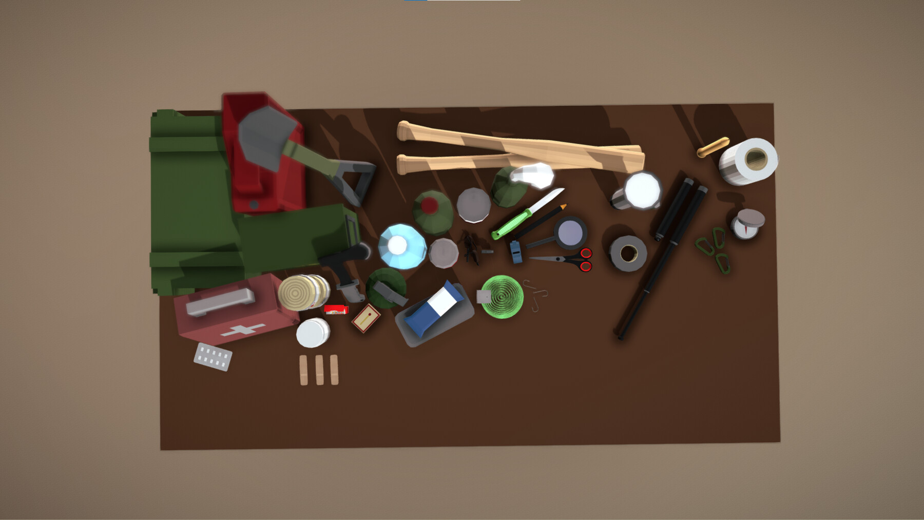 ArtStation - Low-poly Survival Pack | Game Assets