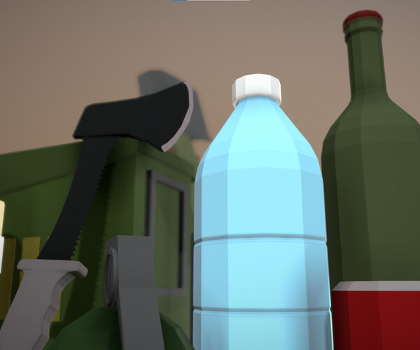 ArtStation - Low-poly Survival Pack | Game Assets