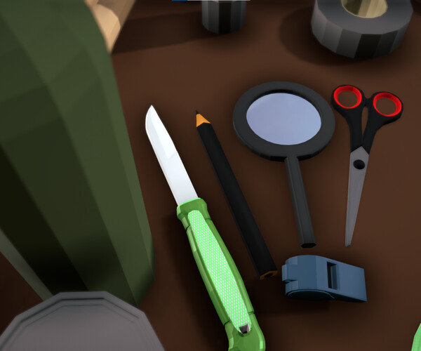 ArtStation - Low-poly Survival Pack | Game Assets