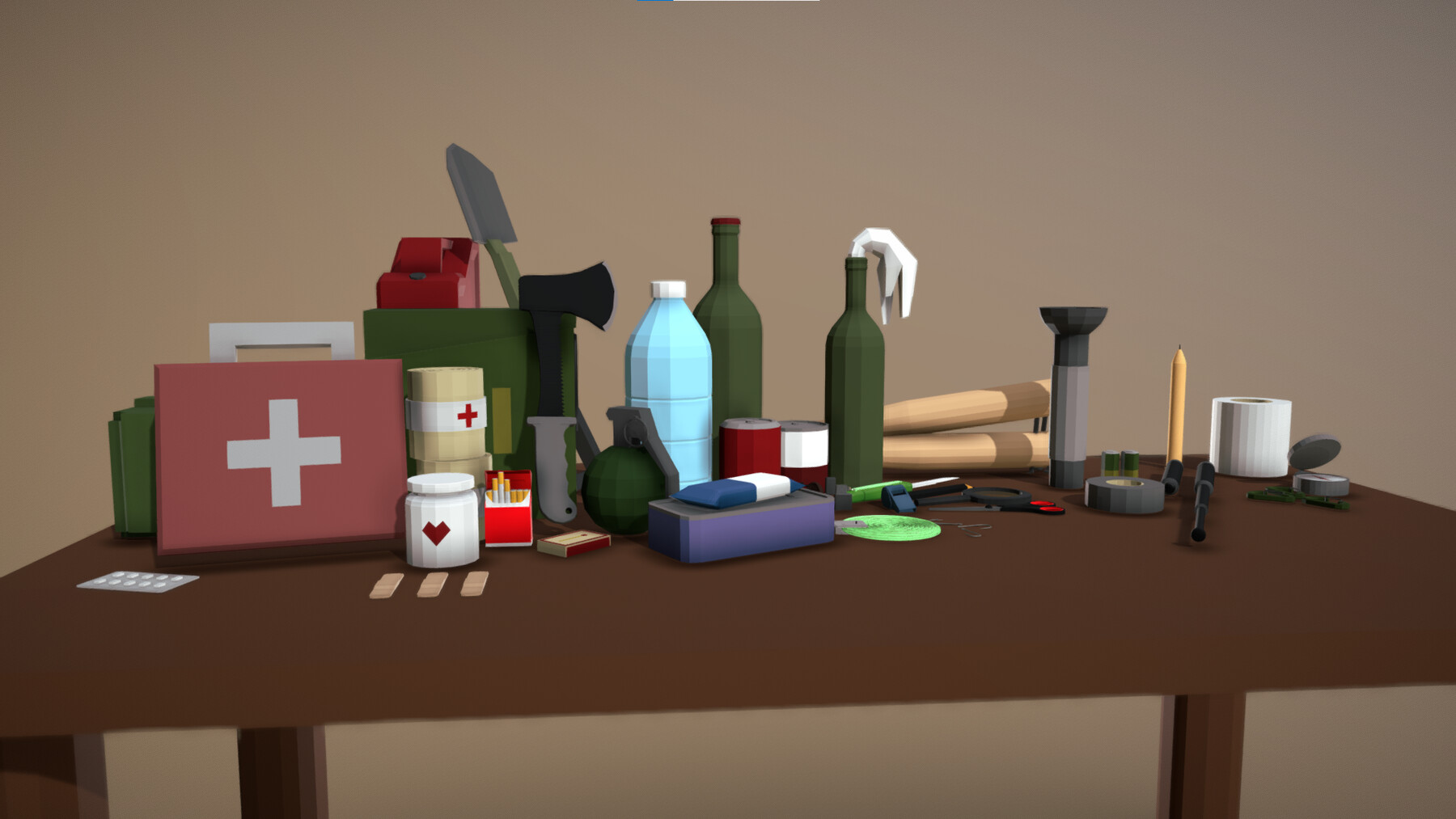 ArtStation - Low-poly Survival Pack | Game Assets