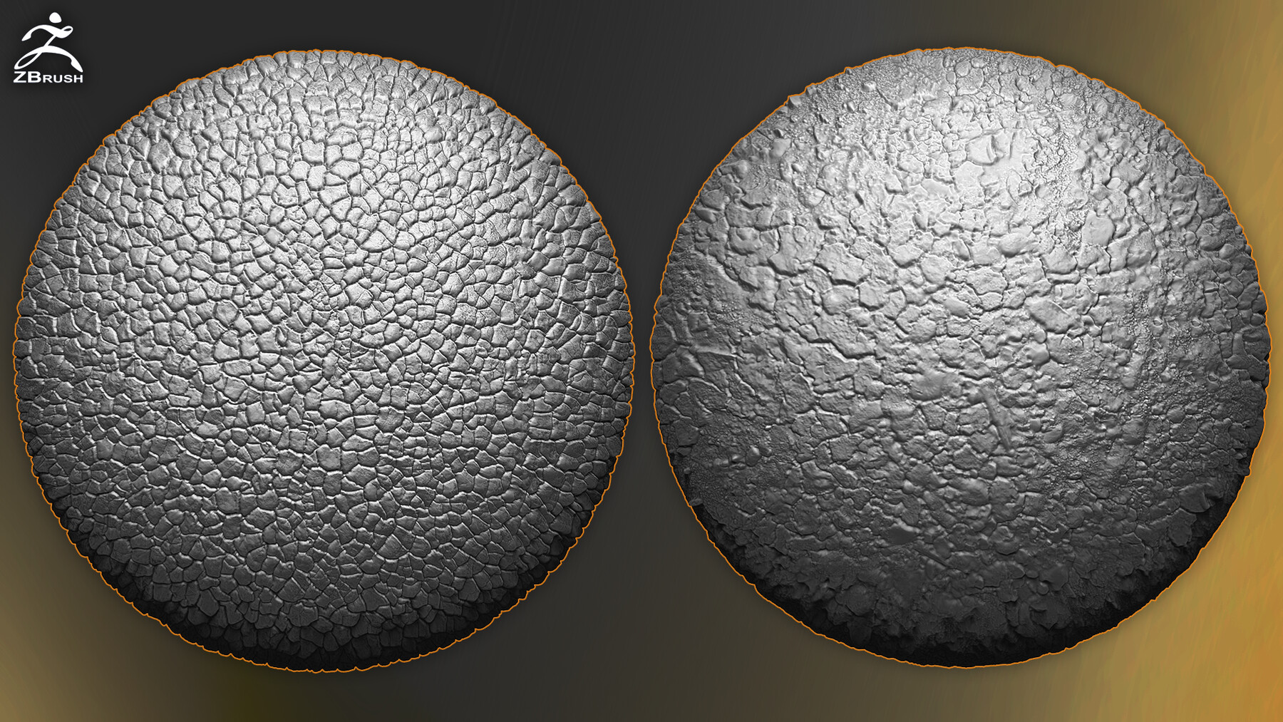 ArtStation - Cracked Ground Alphas for ZBrush | Brushes