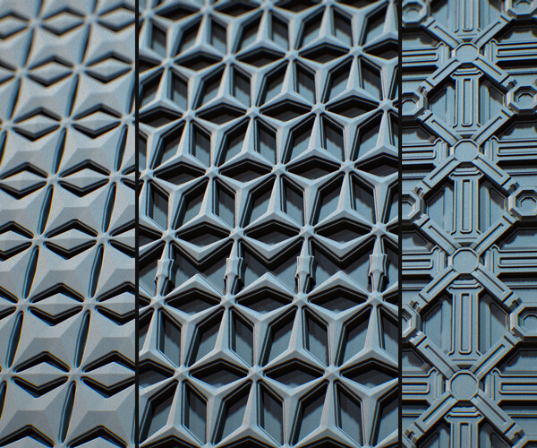 ArtStation - 60 Hardsurface Pattern - vol 03 | Game Assets