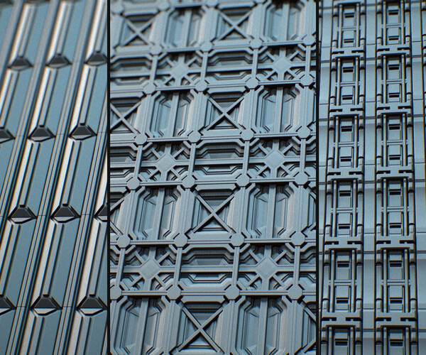 ArtStation - 60 Hardsurface Pattern - vol 03 | Game Assets