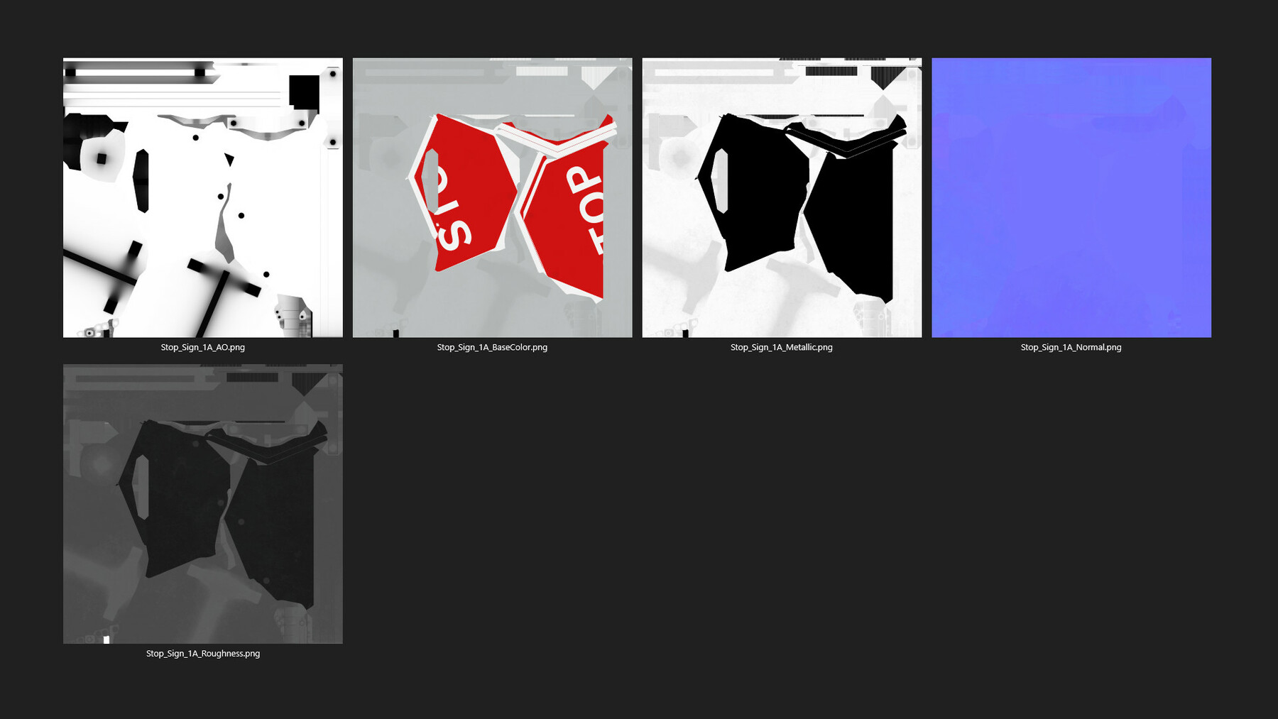 ArtStation - Stop Sign 1A | Game Assets