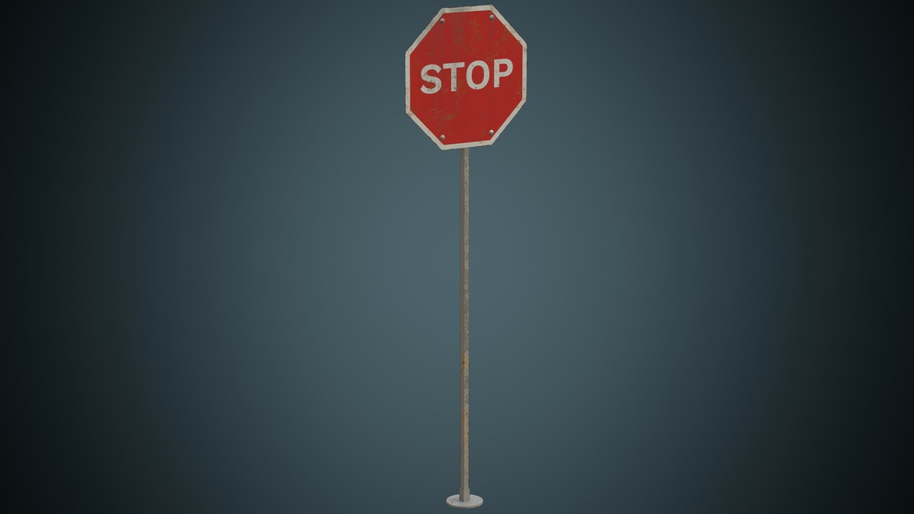 ArtStation - Stop Sign 1B | Game Assets