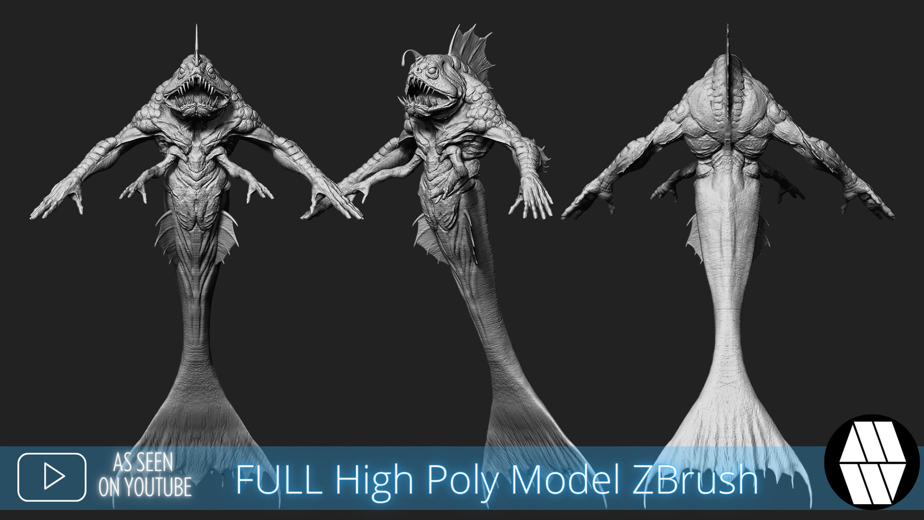 ArtStation - ZBrush Model: MER-MAN High Poly ZTL & FBX | Resources