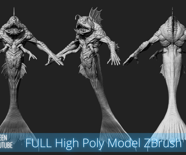 ArtStation - ZBrush Model: MER-MAN High Poly ZTL & FBX | Resources
