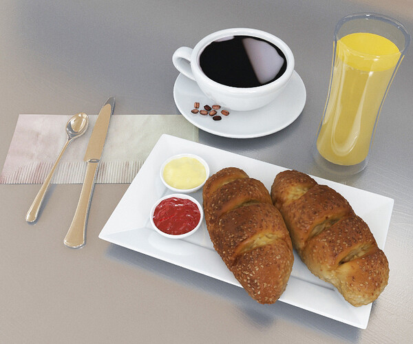 ArtStation - Breakfast Set | Resources