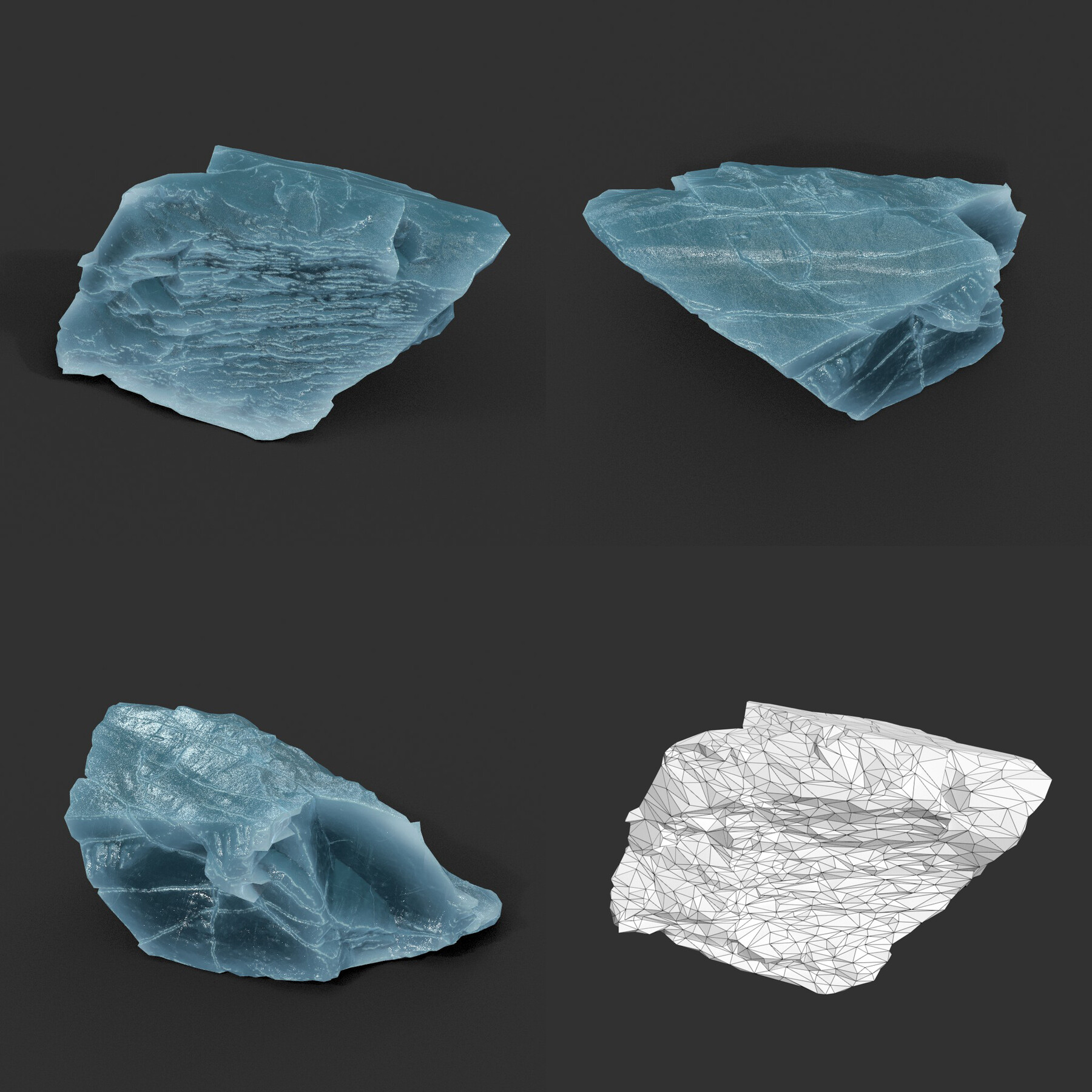 ArtStation - Casual Ice Block 220706 - Ultra HD 16K Textures | Game Assets